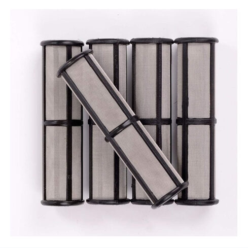 Airless spray gun filter, suction filter, pump manifold filter