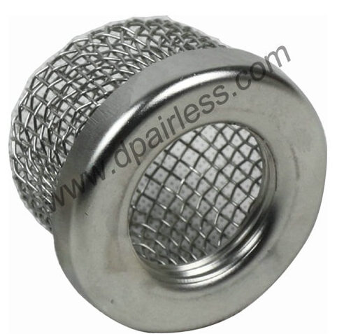 Airless spray gun filter, suction filter, pump manifold filter